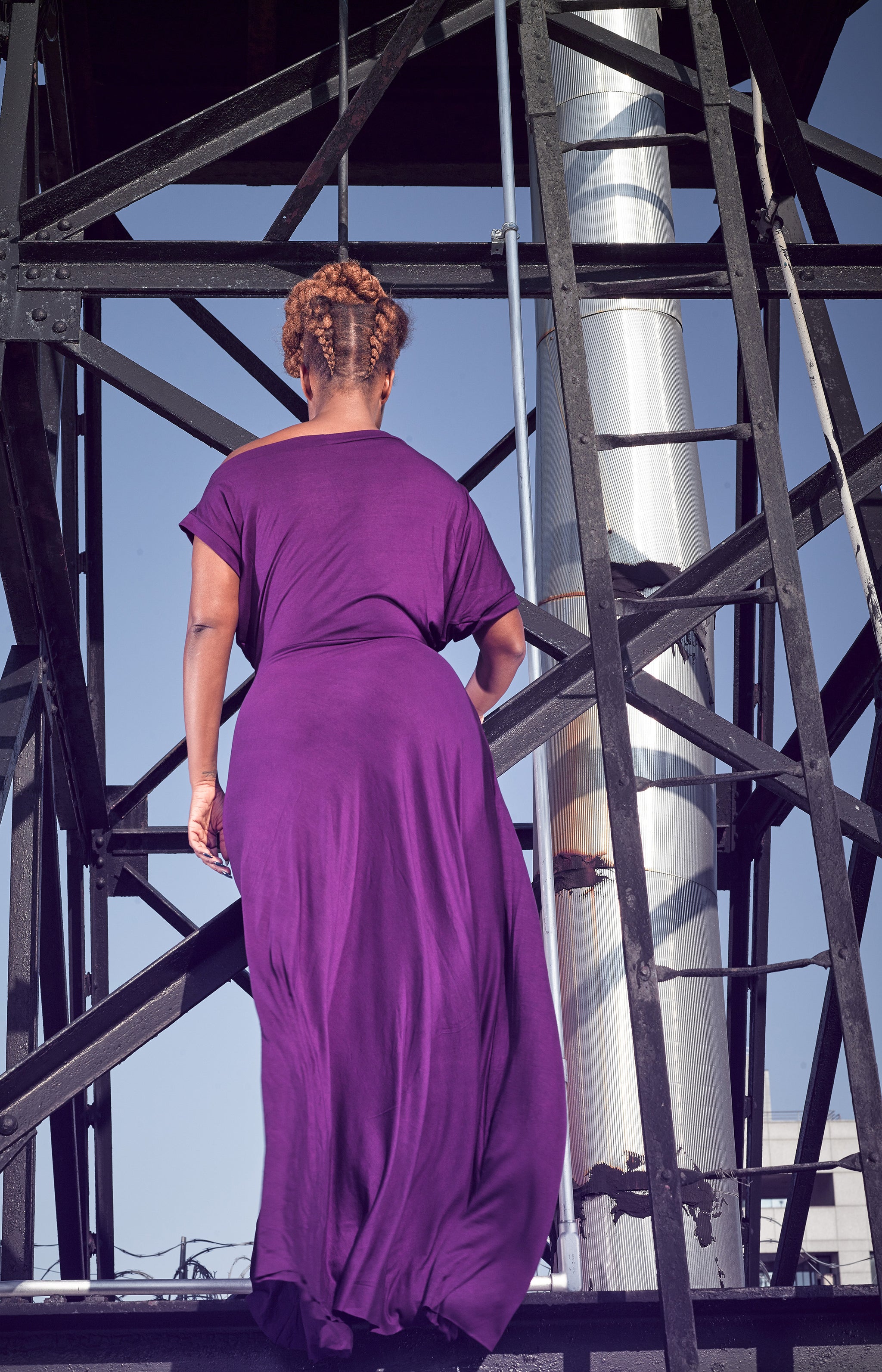 off shoulder slope dress – onion